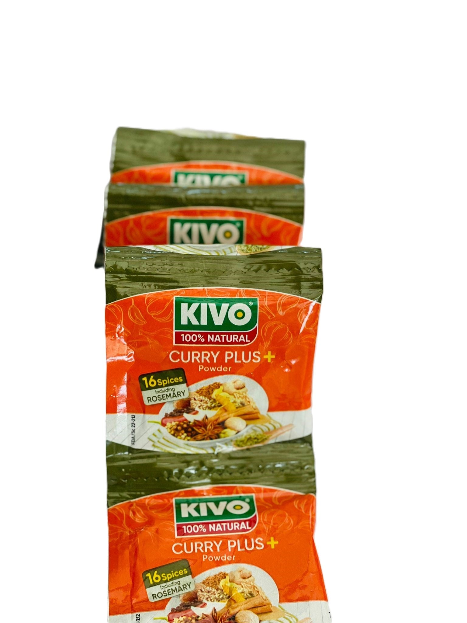 Kivo Curry Powder ( Strip of 10 sachets 3.5g Each) - Nathez out of Africa