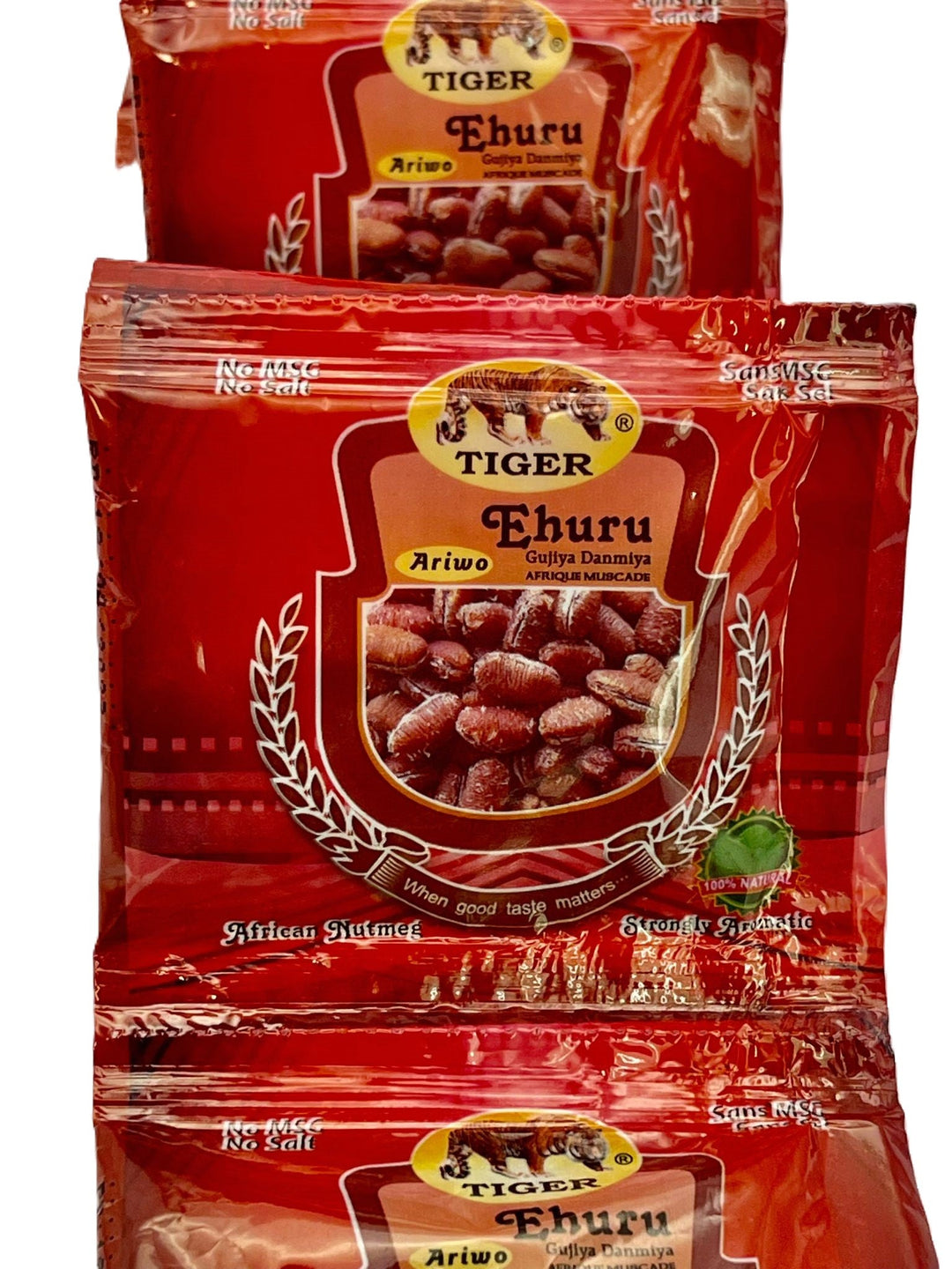 Tiger Ariwo Ehuru African Nutmeg Powder (Strip of 10 Sachets 5g each ...
